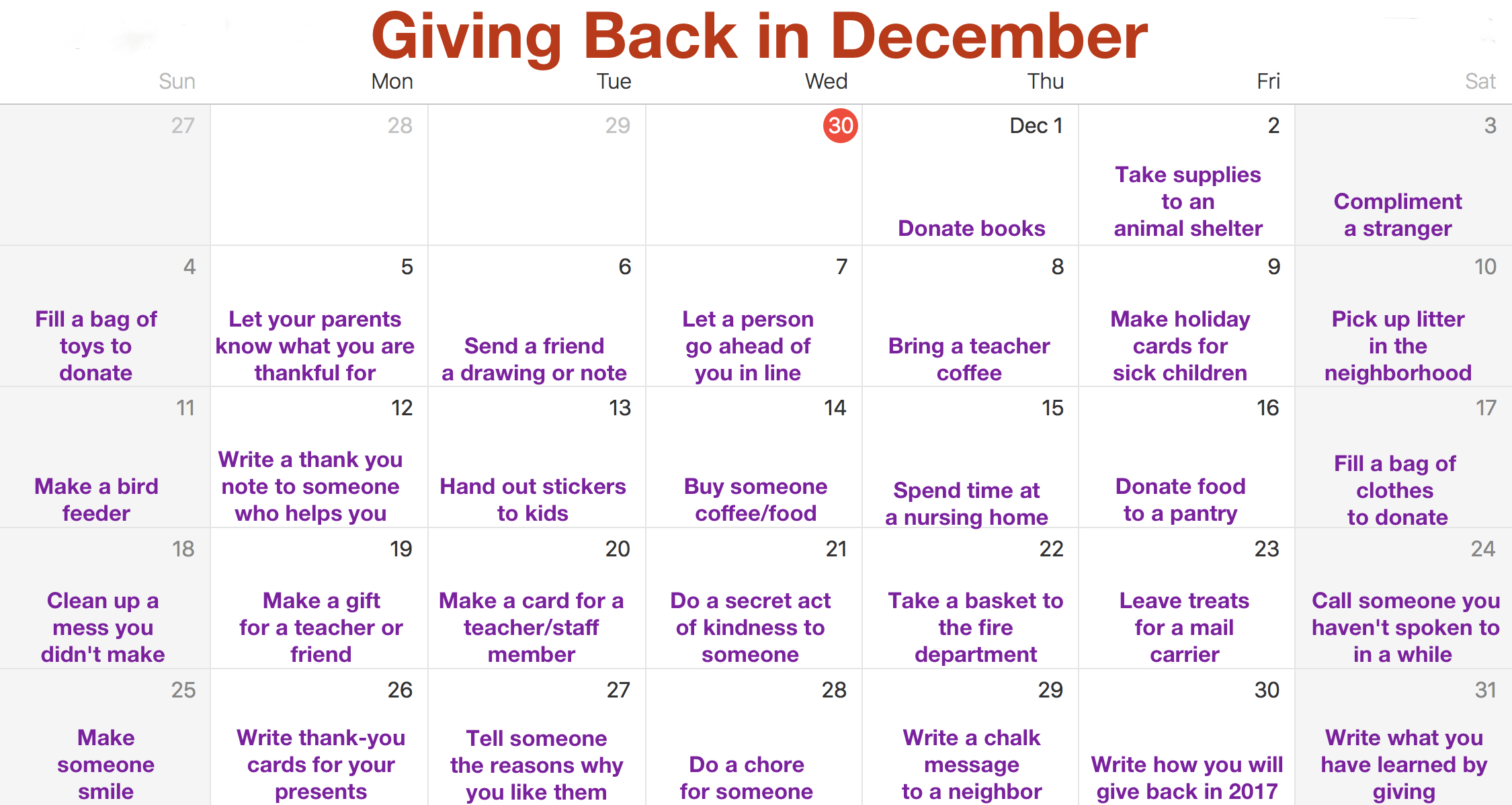 Do Good December | Mkokopelli.com